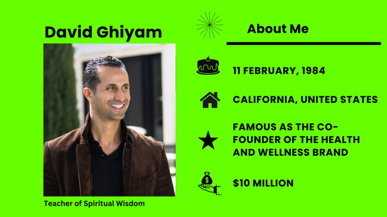 David Ghiyam Net Worth, Biography, Height, Age, Family, Wife and Career ...