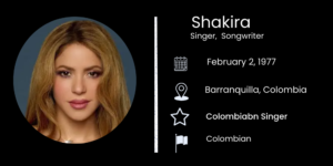 Who is Shakira?