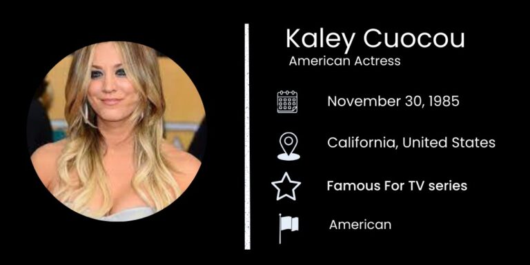 Who is Kaley Cuoco?