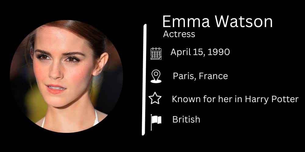 Emma Watson Biography, Height, Age, Family, Boyfriend, Net Worth and Career