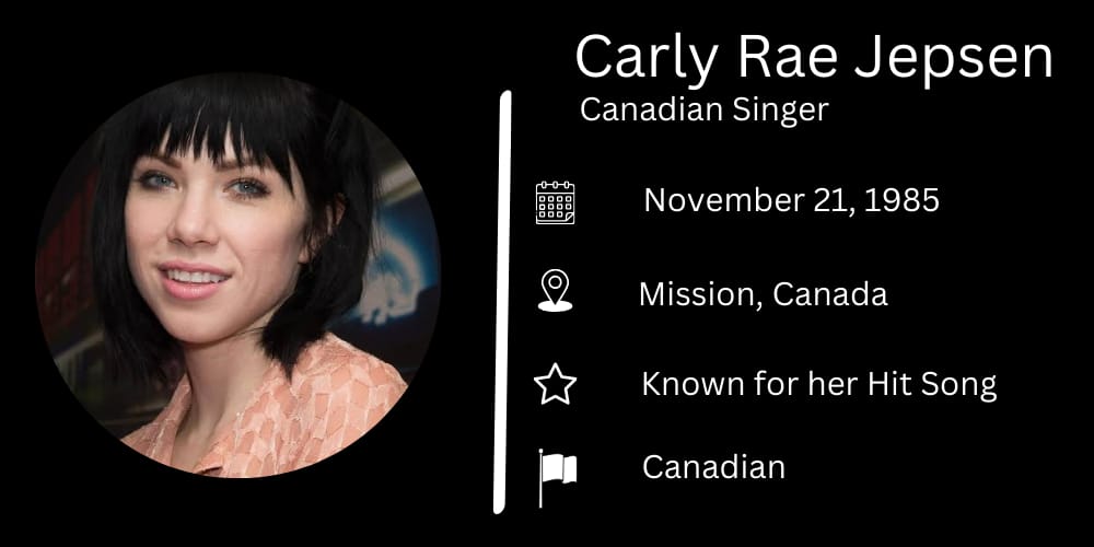 Carly Rae Jepsen Biography, Height, Age, Family, Boyfriend, Net Worth ...